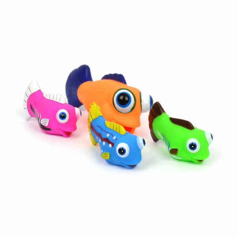 Badleksaker fiskar 4-pack till barn! Fina baddjur till barn!