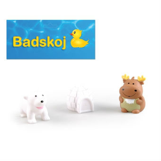 Badleksaker älg/igloo/isbjörn - Simbutiken.se